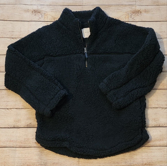 Elodie | Sweaters | Elodie Navy Blue Fuzzy Quarter Zip | Poshmark